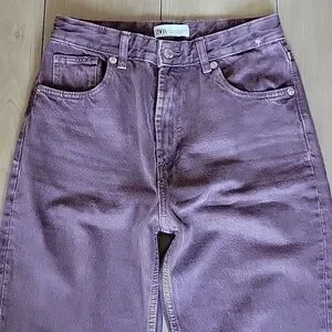 Zara | Jeans | Nwot Zara Purple Jeans Us 4 | Poshmark